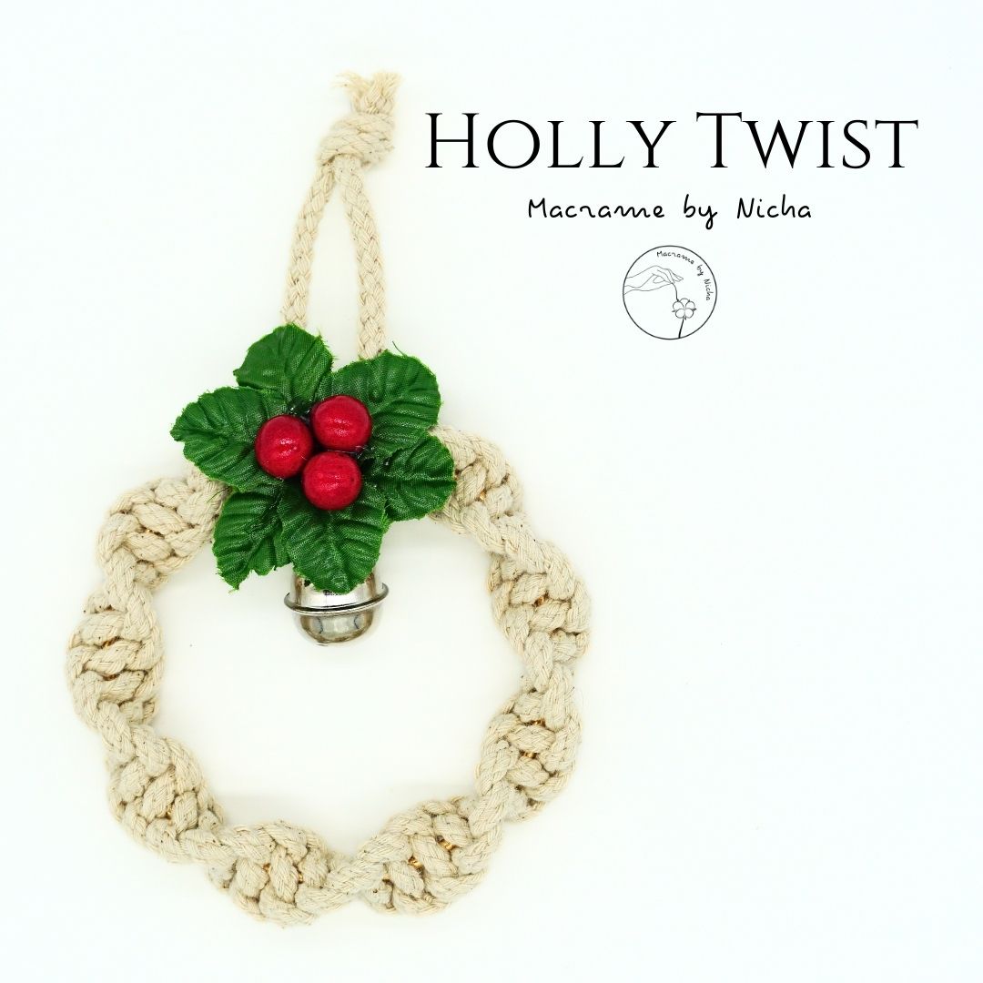 THE HOLLY TWIST - ของตกแต่งคริสต์มาส - กระดิ่ง – Macrame by Nicha